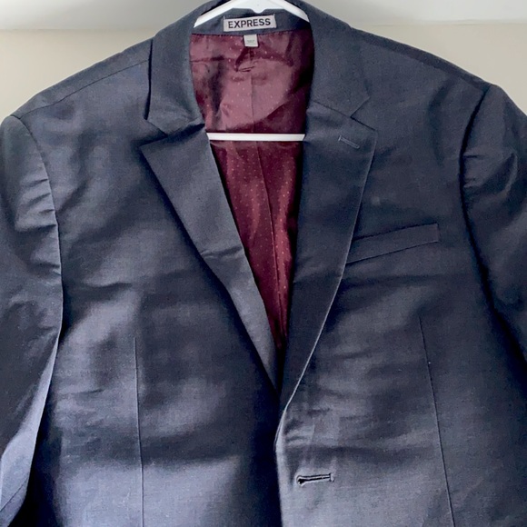 Express | Suits & Blazers | Express Suit Dark Gray | Poshmark